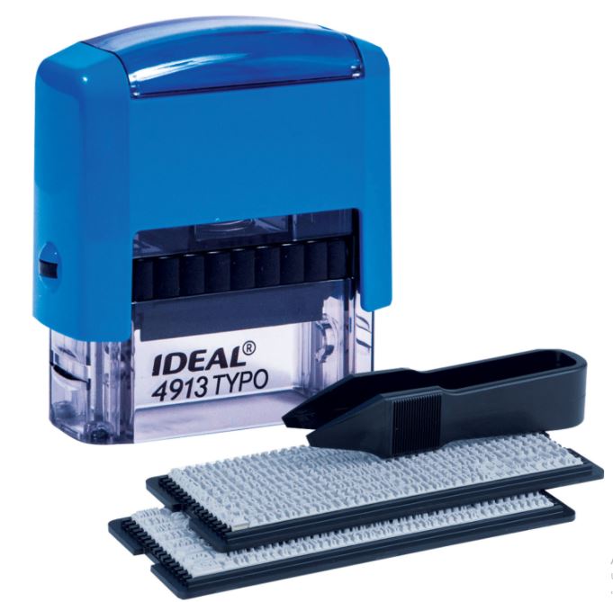 Штамп самонаборный 5-строчный, оттиск 58х22 мм, без рамки, TRODAT IDEAL ...